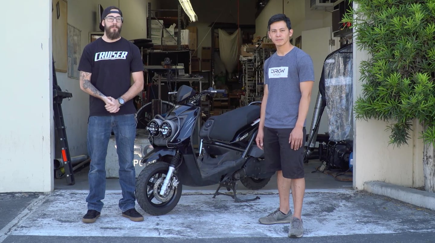 Yamaha Zuma Offroad Project - Drowsports 155 Big Bore Kit | Motorcycle ...