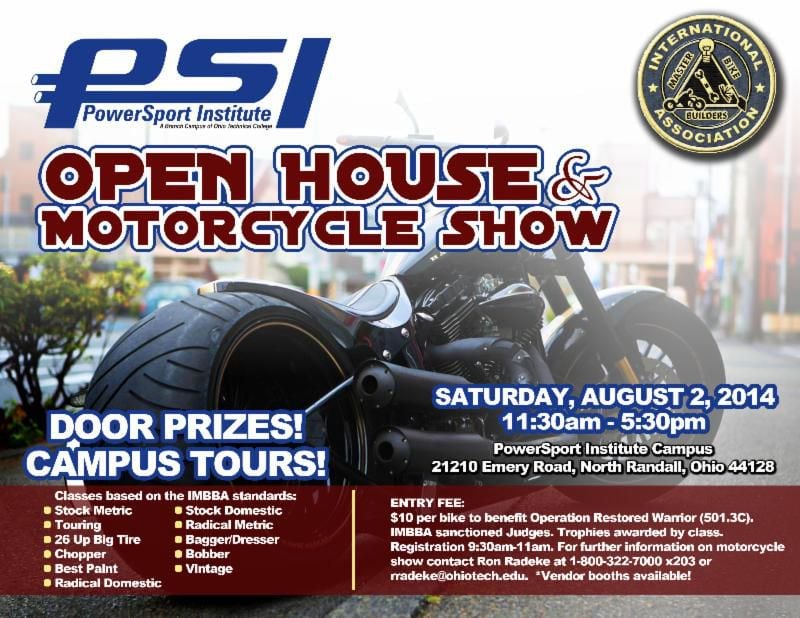 PowerSport Institute Open House and Benefit Bike Show | Motorcycle Cruiser