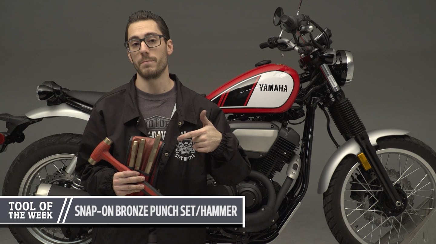 Tool of the Week: Snap-on Bronze Punch Set and Hammer | Motorcycle Cruiser