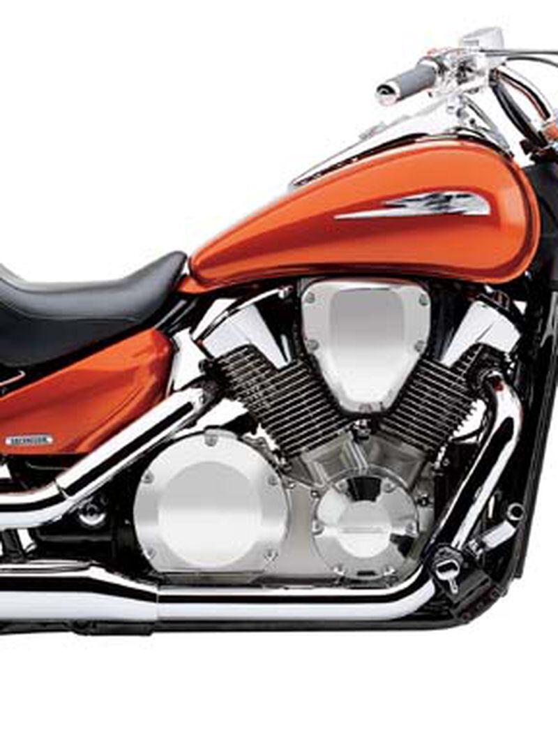 Orange Honda Motorcycle