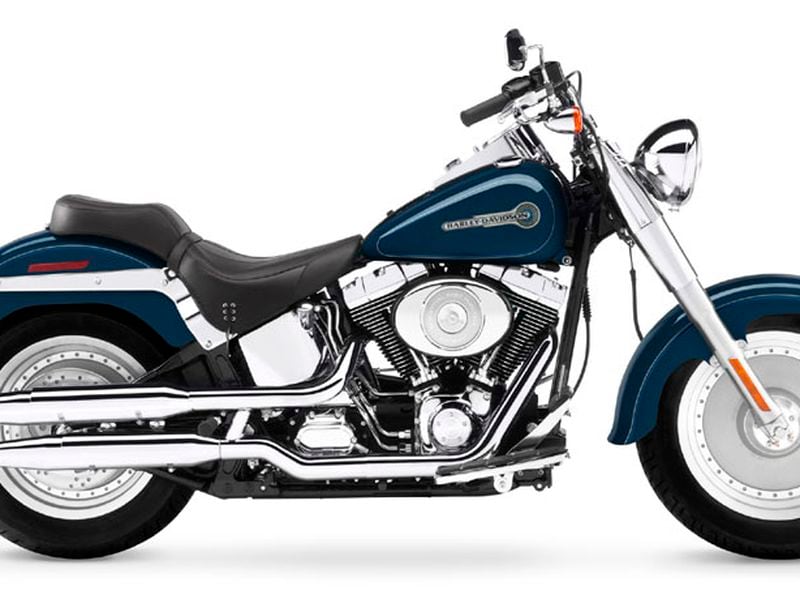 Blue Harley Davidson Bikes