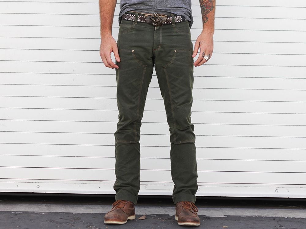GN.01 Waxed Canvas Work Pant from Red Clouds Collective | Motorcycle ...