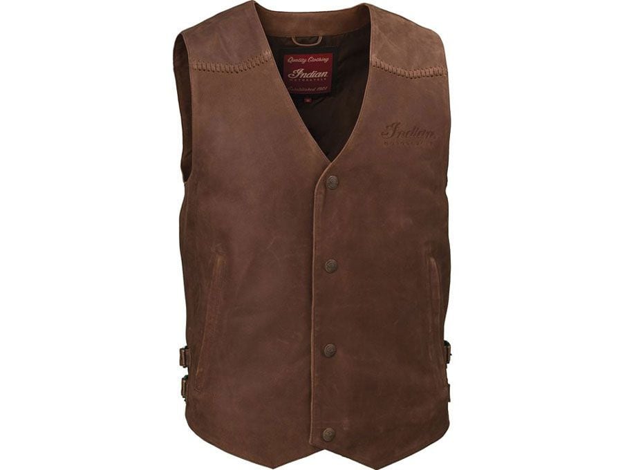MEN'S INDIAN MOTORCYCLE LEATHER VEST | Motorcycle Cruiser